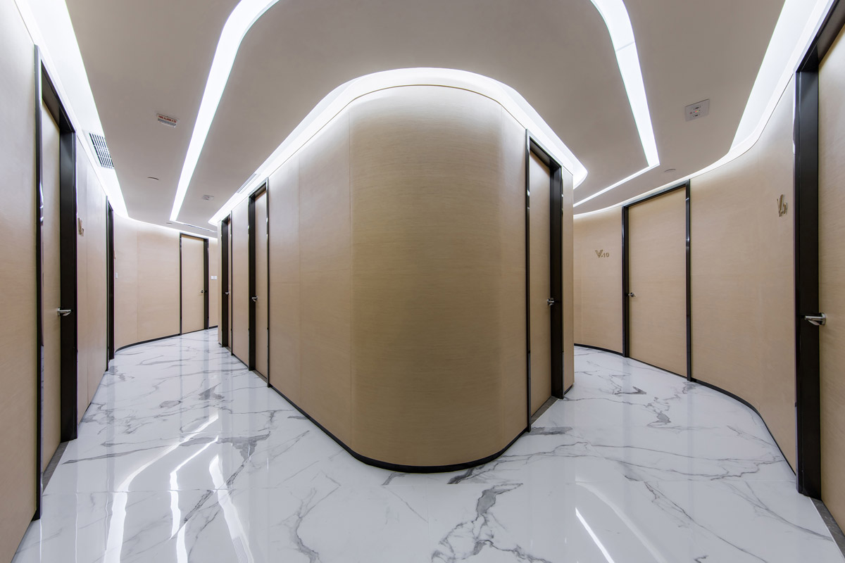 Cosmetic Centre Creates Fluidity with Soft Architectural Curves | SBID