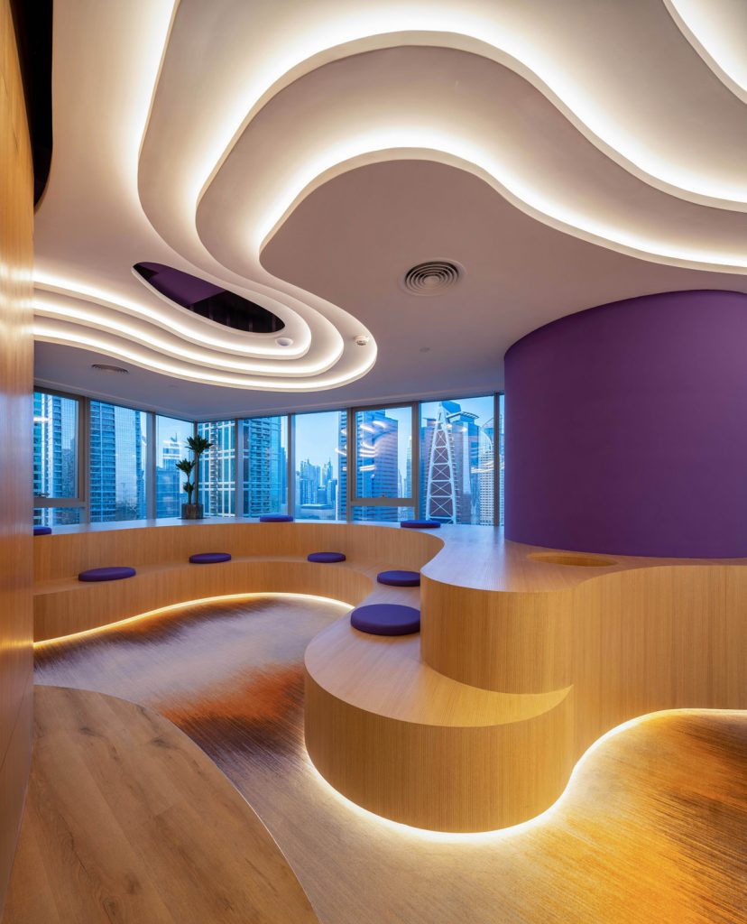 An Office Design Reflects the Brand While Introducing Creativity into ...