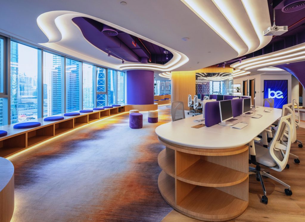An Office Design Reflects the Brand While Introducing Creativity into ...