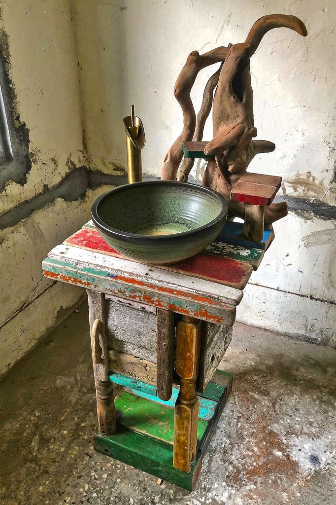 A Bar Design Was Created from Recycled Materials Collected Around the ...