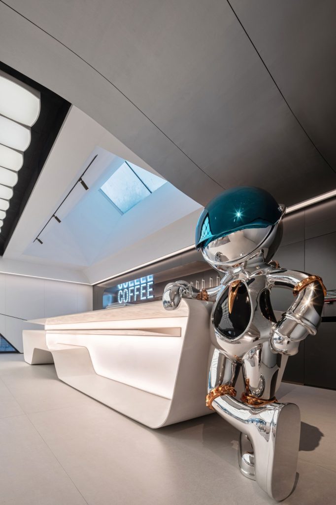 KLID Design a Playfully Futuristic Cafe Design | SBID